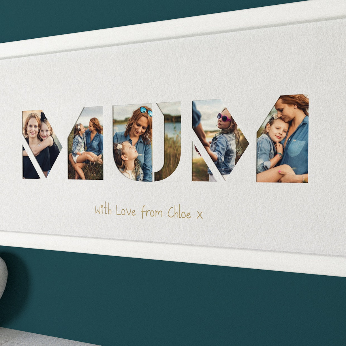 Photo Frame A - Cut Out MUM Shape – cherrymade.co.uk